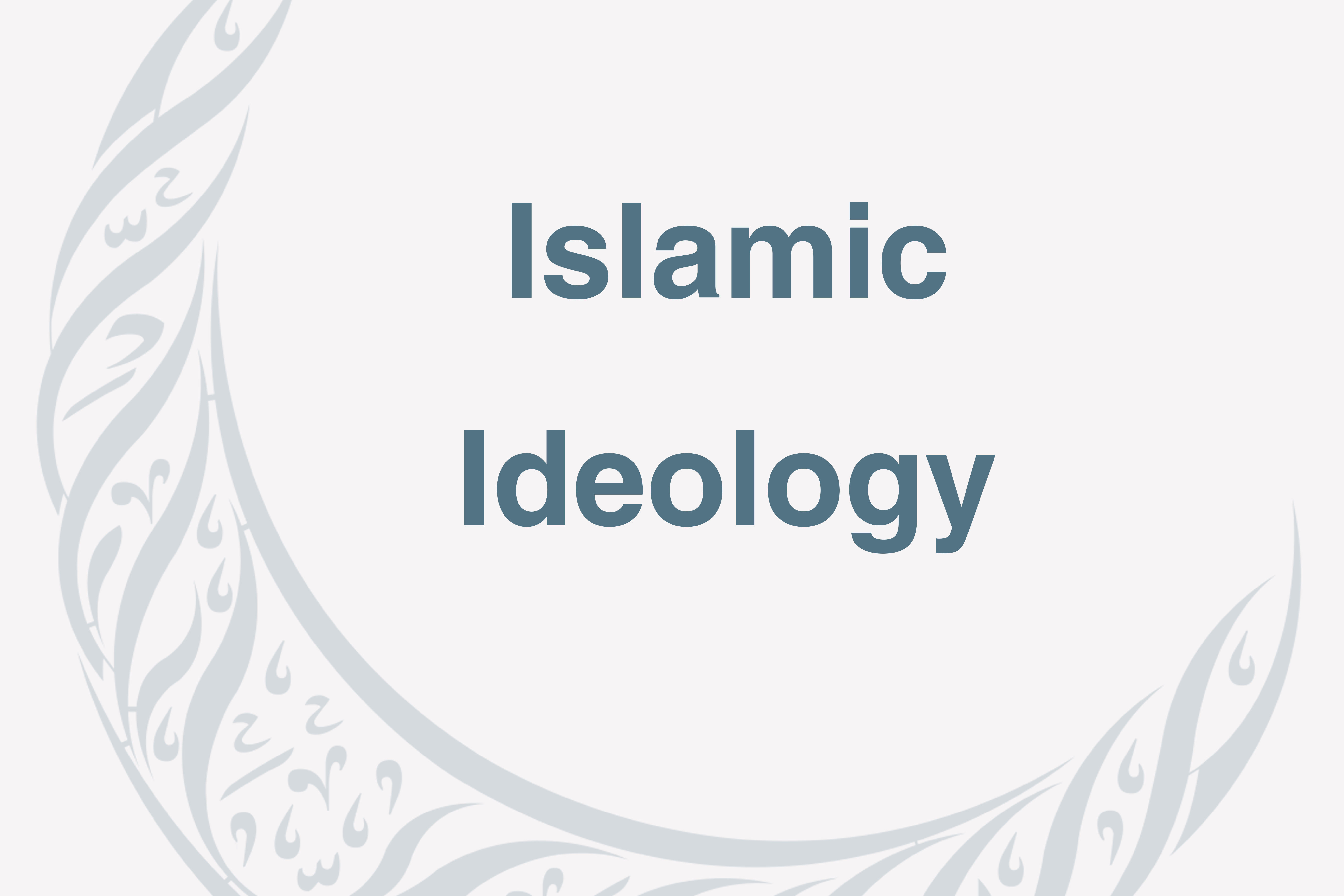 Islamic Ideology